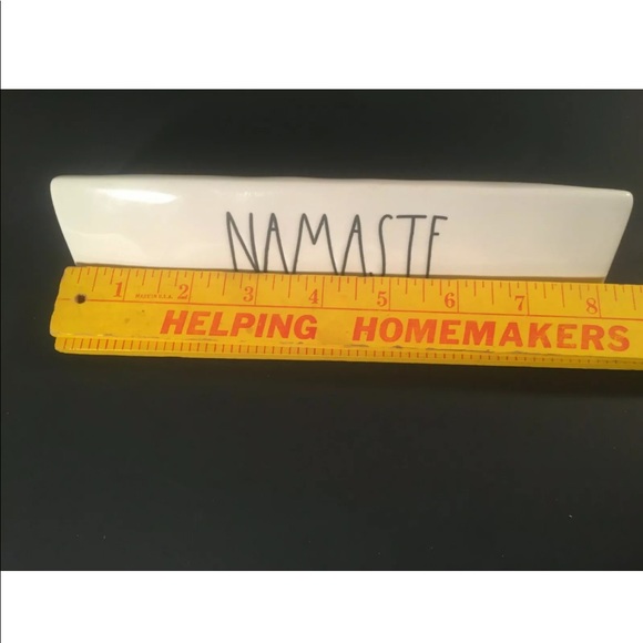 Rae Dunn | Office | Rae Dunn Namaste Ceramic Name Plate Desk Plaque ...